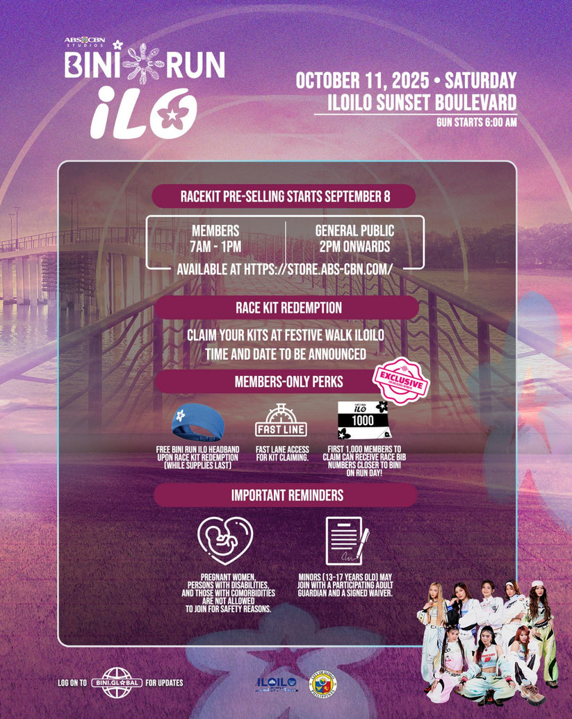 General Selling BINI Run Iloilo 5K – ABS-CBN Store